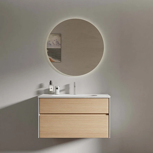 Vanité de salle de bain personnalisée avec évier en ligne - TONA.com